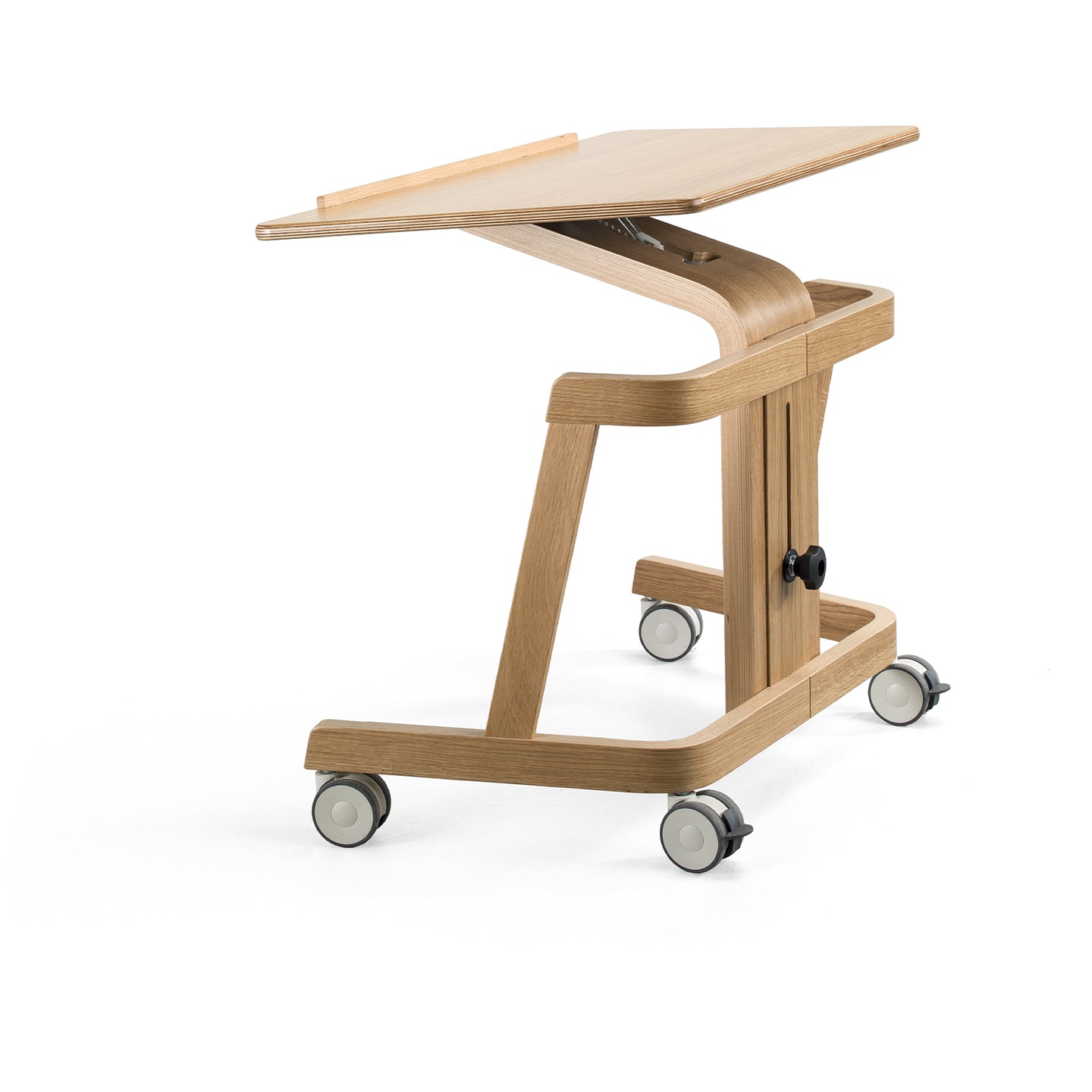 HM270 Trillebord m/vinkeljusterbar plate, høyderegulerbar | Helland Møbler